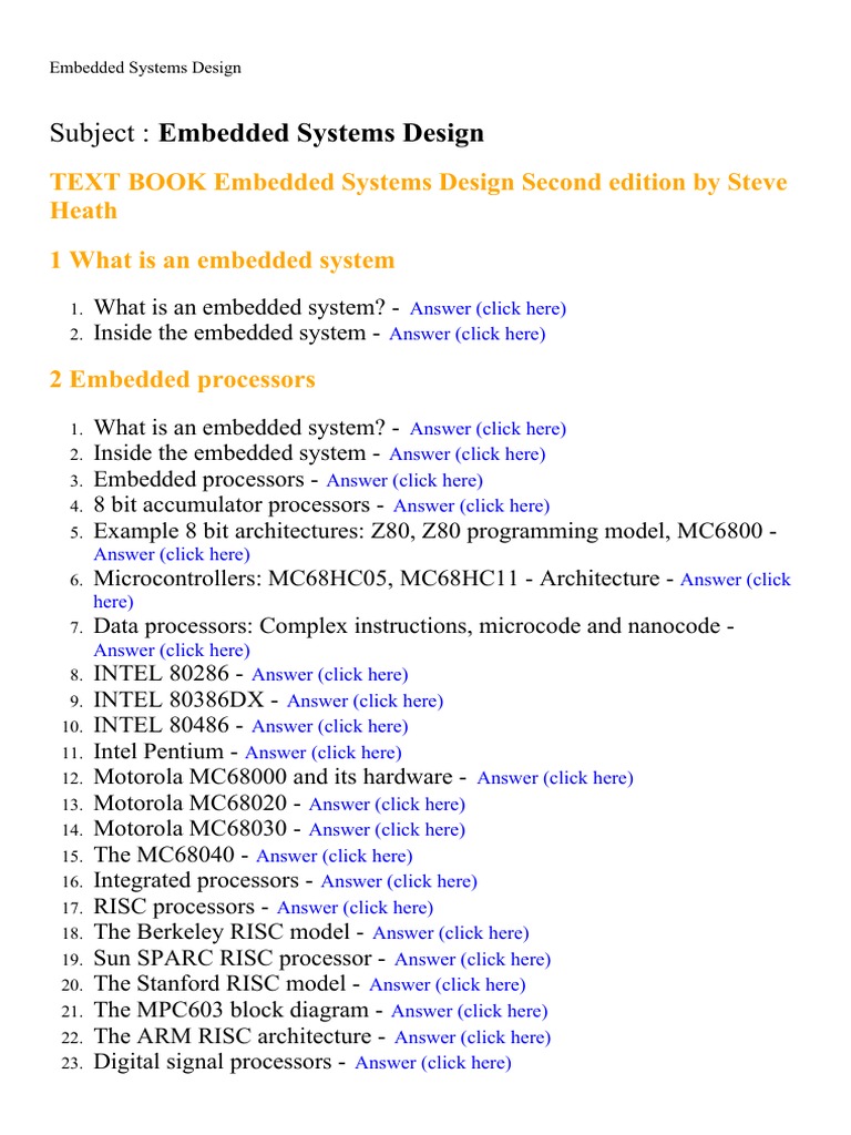 Embedded Systems Design - Lecture Notes, Study Material and Important ... Embedded Systems Design - Lecture Notes, Study Material and Important ...