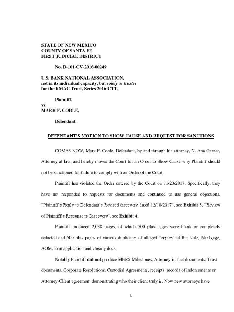 Plaintiff Fails to Comply with Discovery Order and Provides ...