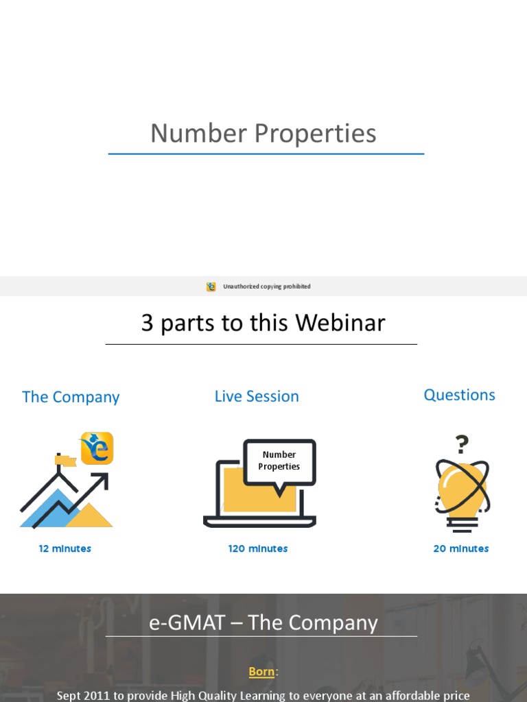 GMAT Number+Properties+1+-+April+21 | PDF | Prime Number | Graduate ...