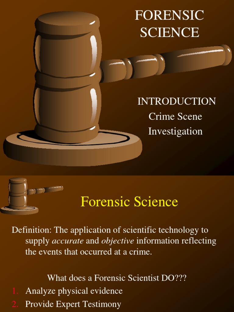 Forensic Science: Crime Scene Investigation | PDF | Forensic Science ...