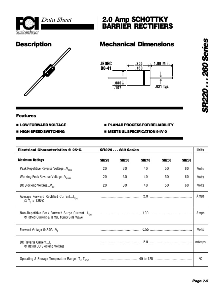 SR 240 | PDF | Rectifier | Voltage