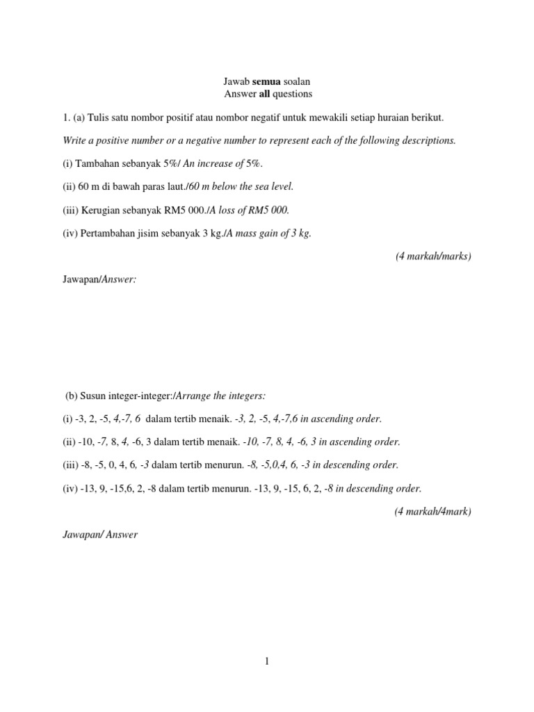 Matematik Pt3 Form 1 Pdf