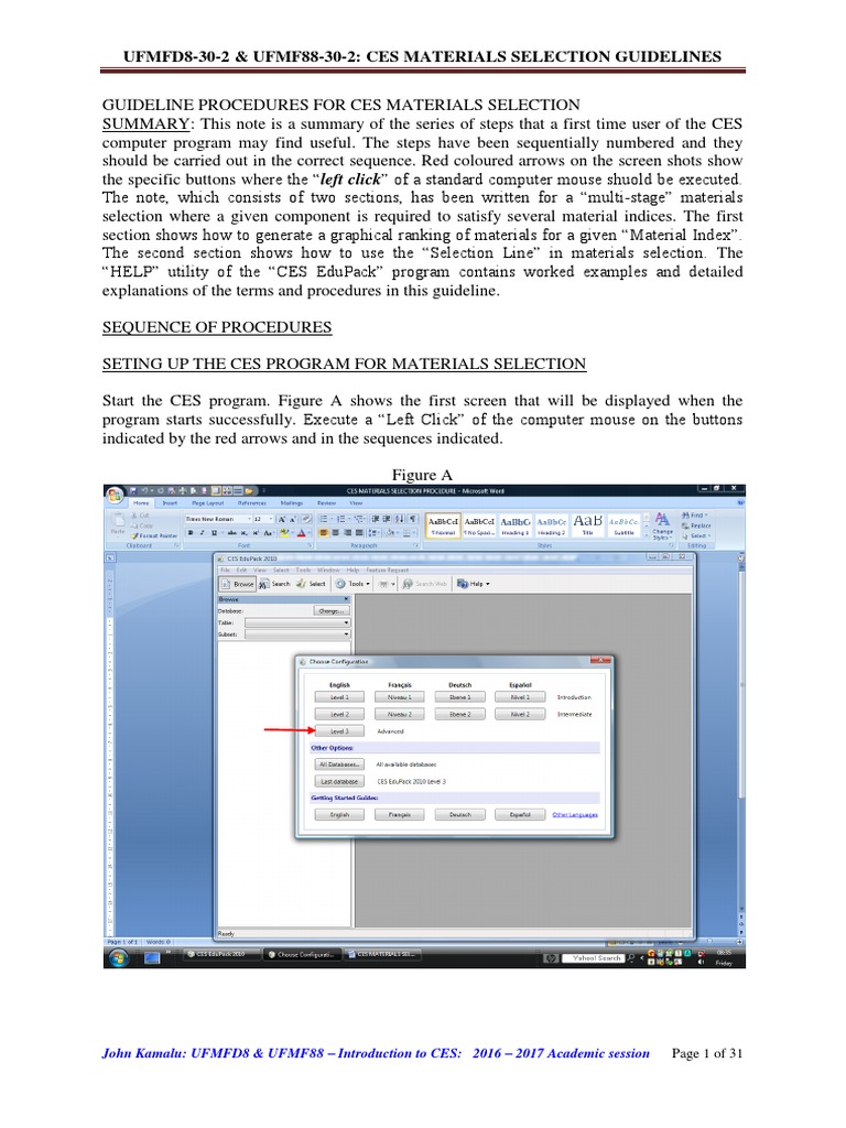 CES Materials Selection Guidelines | PDF | Elasticity (Physics ...