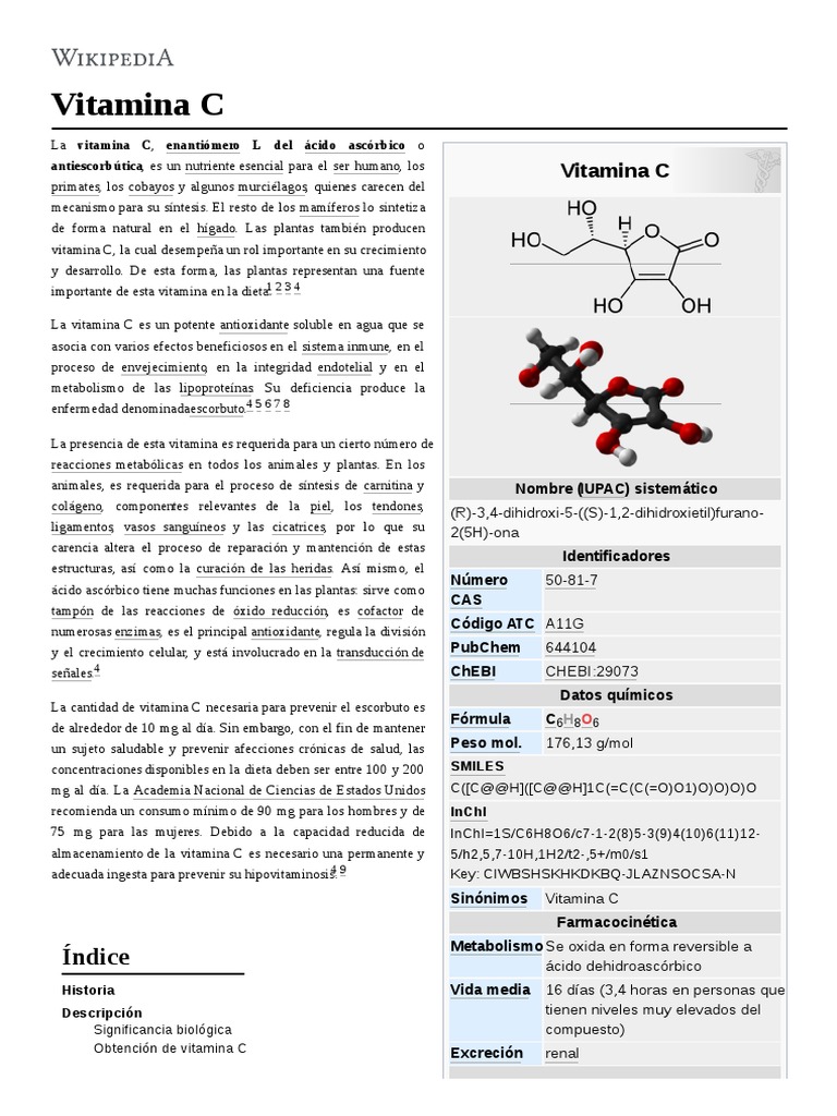 Vitamina C | PDF | Vitamina C | Bienestar