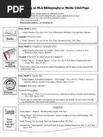 MLA Cheat Sheet: Some of The Basic Rules and Guidelines | PDF ...