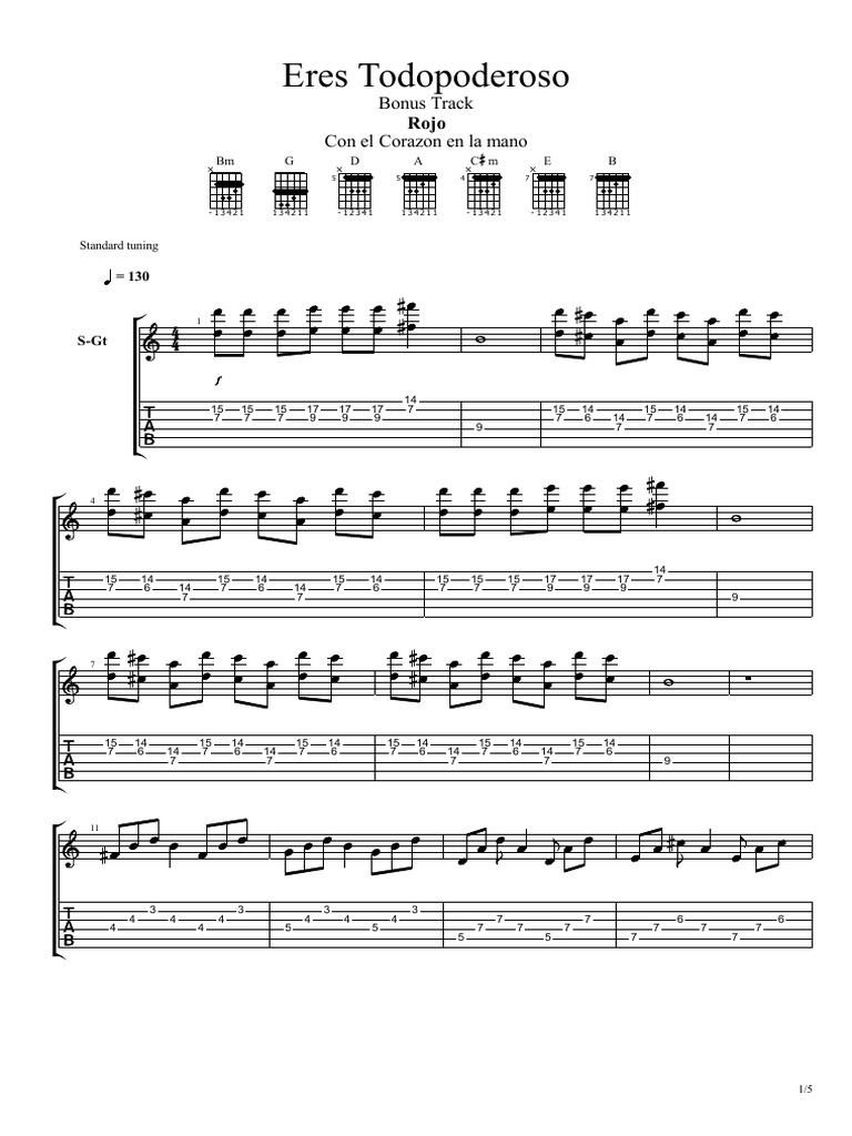 Teclado Eres Todo Poderoso Rojo | PDF