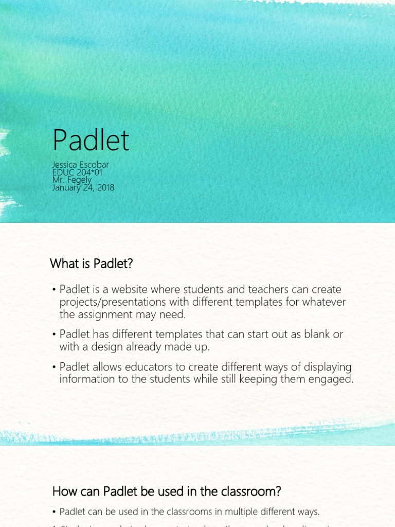 Padlet: Engaging Classroom Tool | PDF | Career & Growth | Art