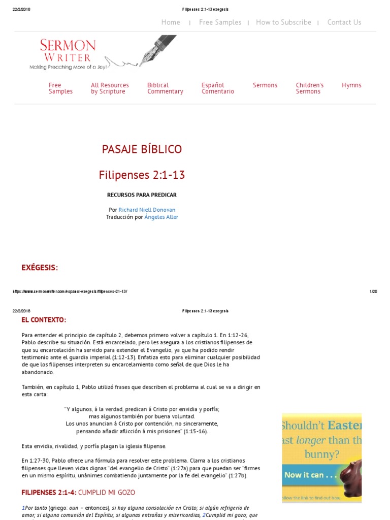 Filipenses 2-1-13 Exegesis Biblico | PDF | Yahvé | Cristo (título)
