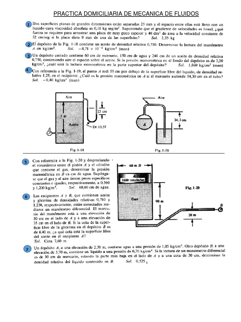 Mecanica de Fluidos | PDF | Viscosidad | Gases