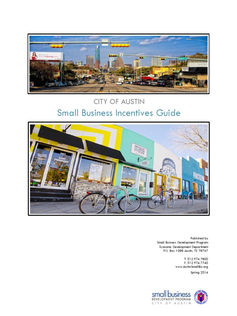 Small Business Incentive Guide | PDF | Small Business | Small Business ...