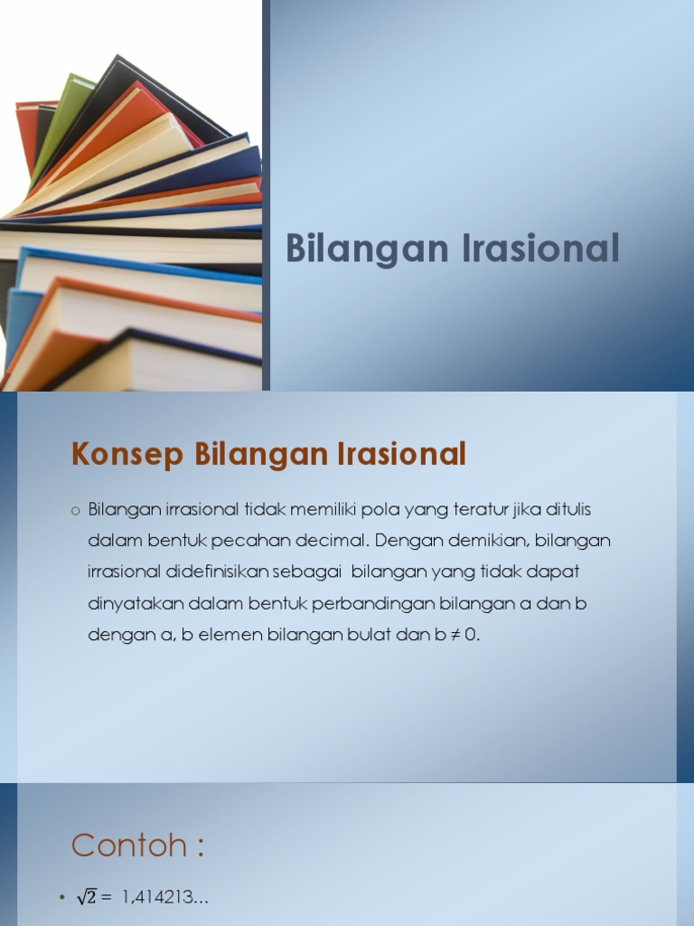 Bilangan Irasional | PDF | Seni & Disiplin Bahasa | Metode & Bahan Ajar