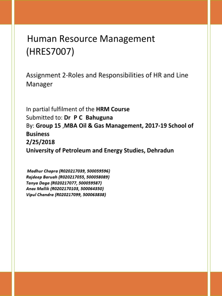 Roles and Responsibilities of HR 2 | PDF | Employment | Human Resource ...