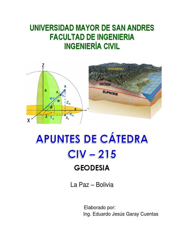 Texto Geodesia (II 2014) - Ver A | PDF | Geodesia | Sistema de ...