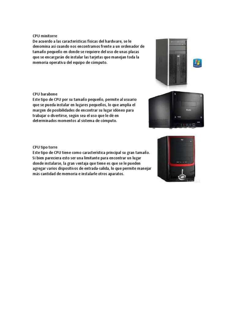 3 Tipos de Cpu | PDF