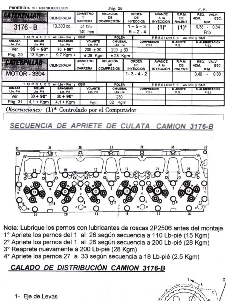 Torque Motores Caterpillar | PDF