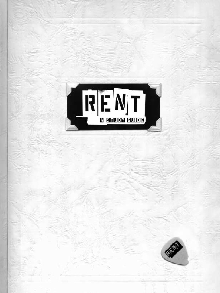 RENT Study Guide | PDF | Musical Theatre | La Bohème