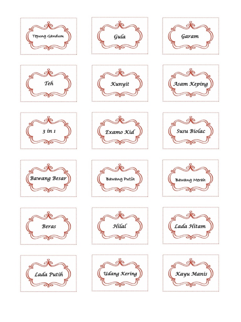 Free Printable Label | PDF