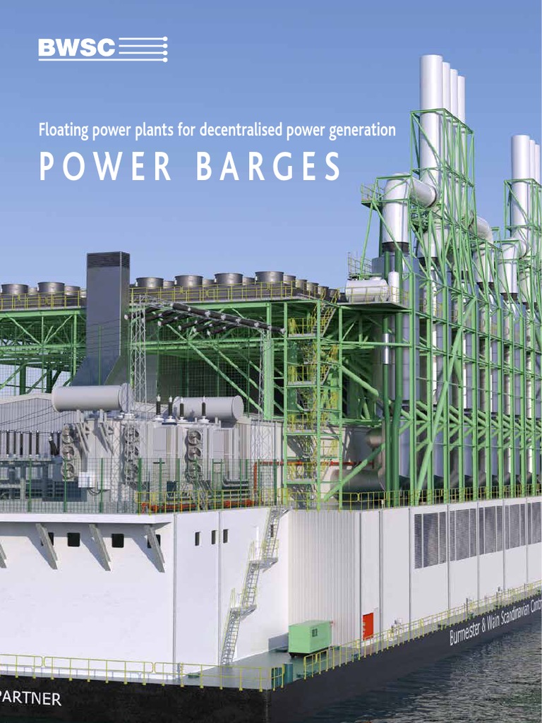 Floating Power Barges by BWSC | PDF | Diesel Engine | Fuel Oil