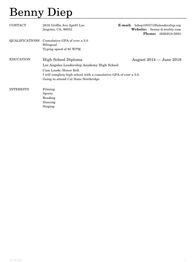 My CV 2 | PDF