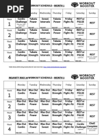 The Max Out Workout Calendar - Insanity Max 30 | PDF