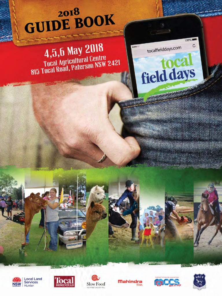 Tocal Field Days Guide Book 2018 | PDF | Recreational Fishing | Agriculture