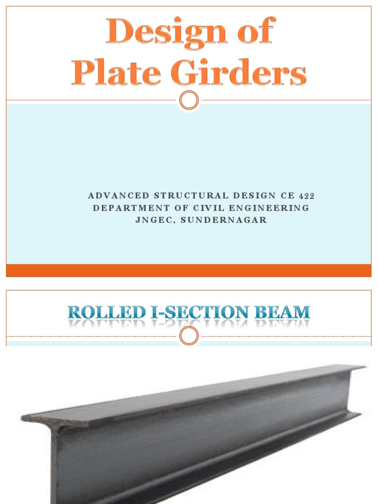 Plate Girders | PDF | Structural Steel | Beam (Structure)