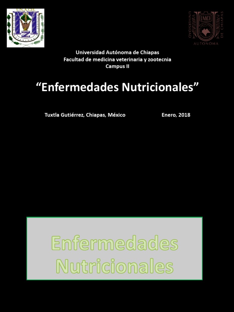 Enfermedades Nutricionales | PDF | Calcio | Vitamina