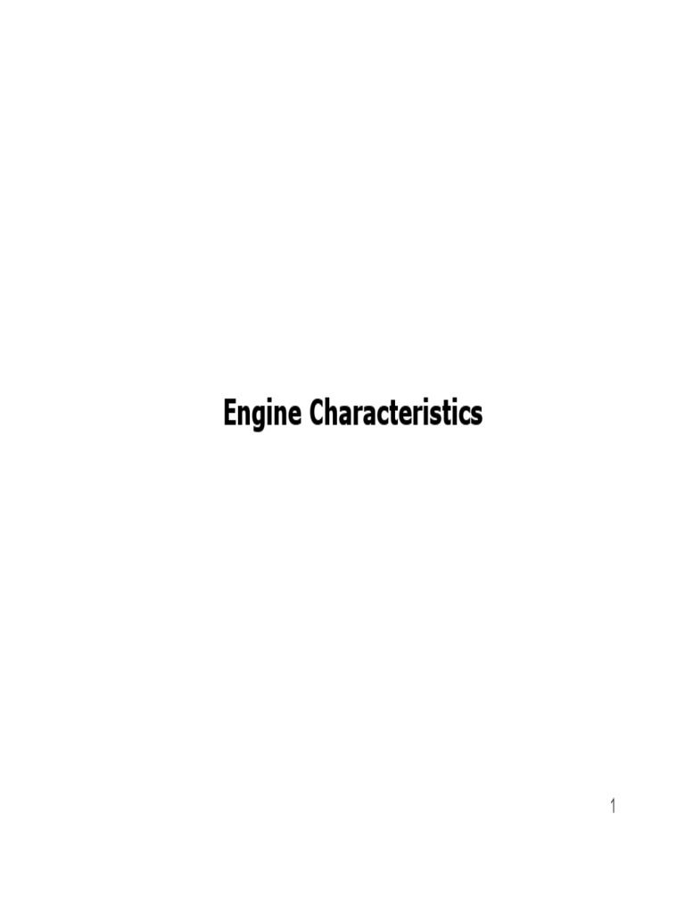 Engine Characteristics | PDF | Jet Engine | Engines