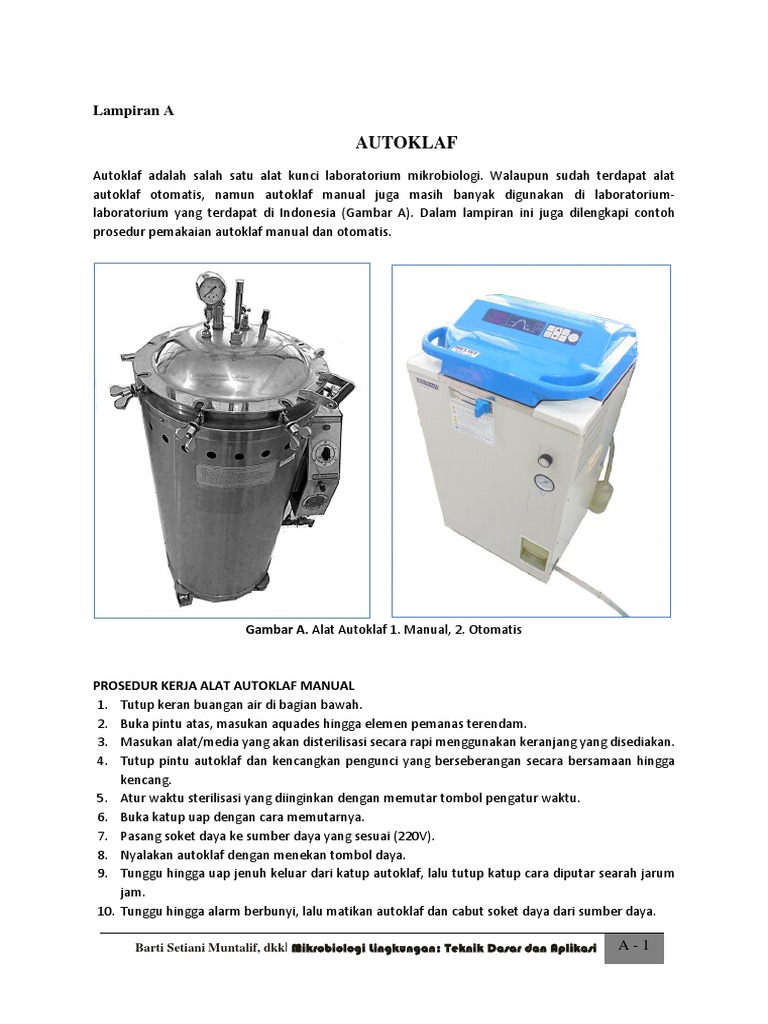 Lampiran A Autoklaf | PDF | Sains & Matematika | Teknologi & Rekayasa
