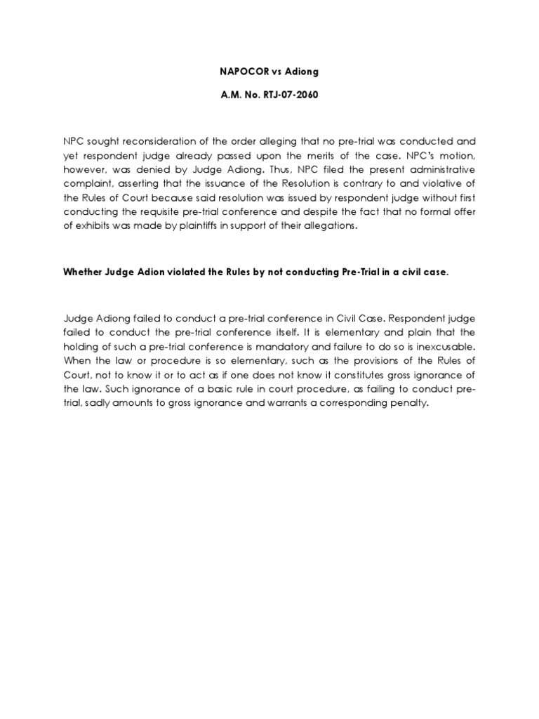 Napocor Vs Adiong | PDF | Law