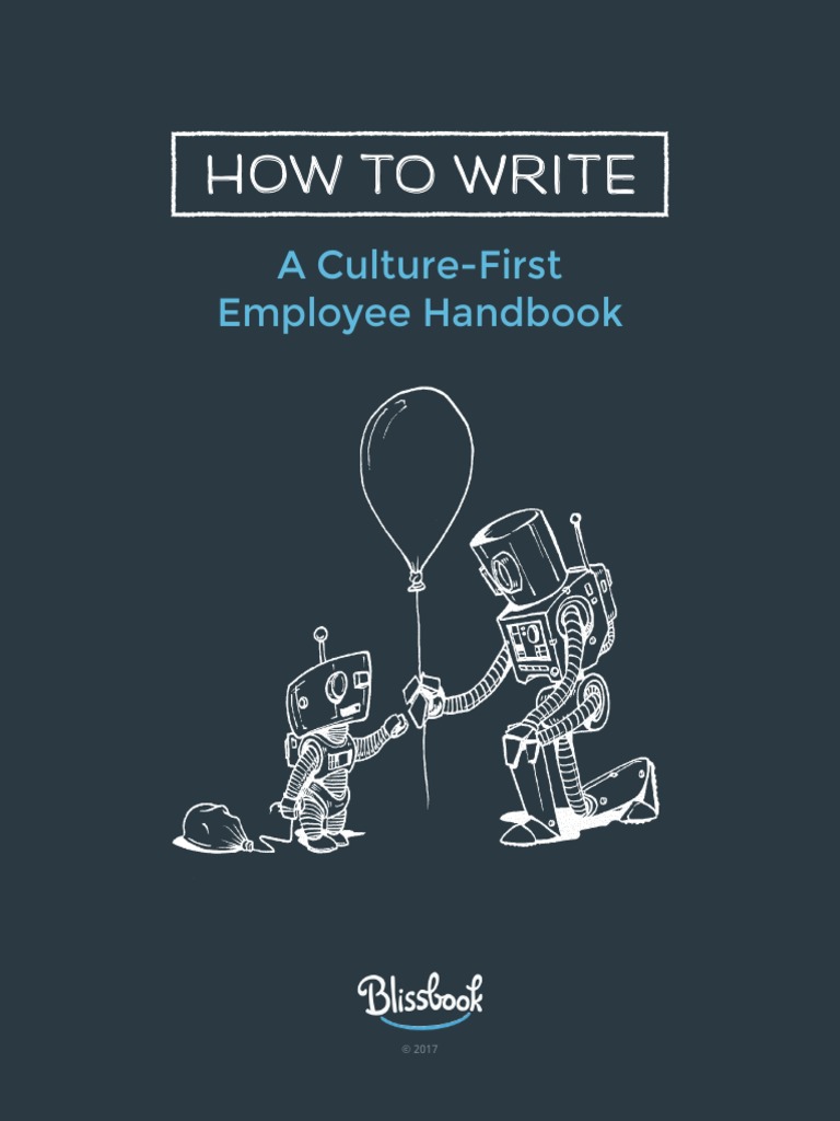 How To Write A Culture First Employee Handbook PDF | PDF | Value ...