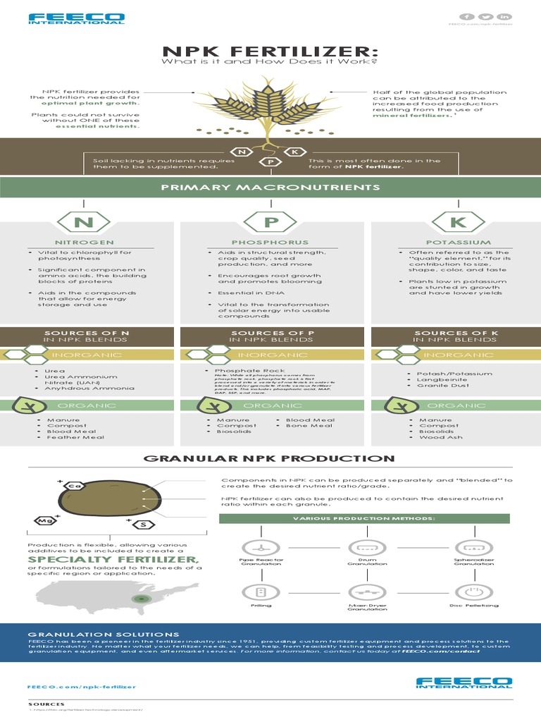 NPK Fertilizer Infographic PDF | Phosphorus | Fertilizer