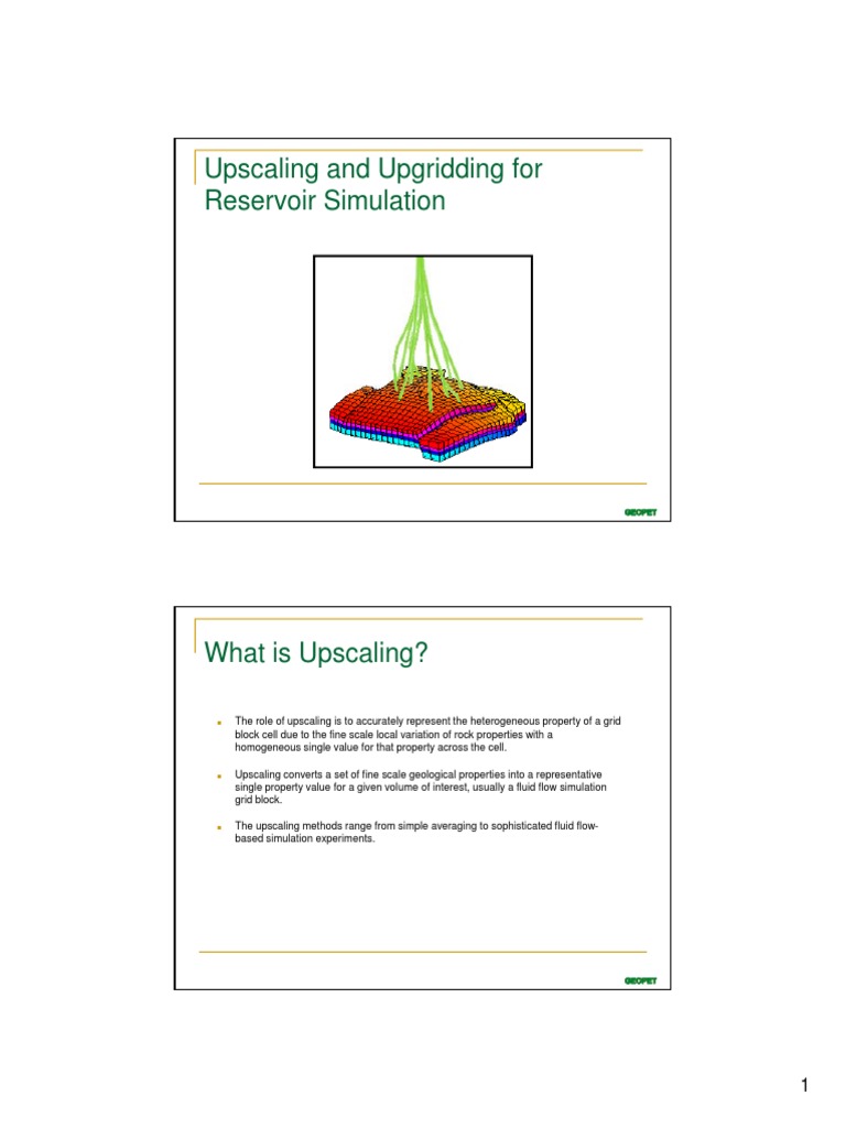 Part 6 Upscaling PDF | PDF | Petroleum Reservoir | Average