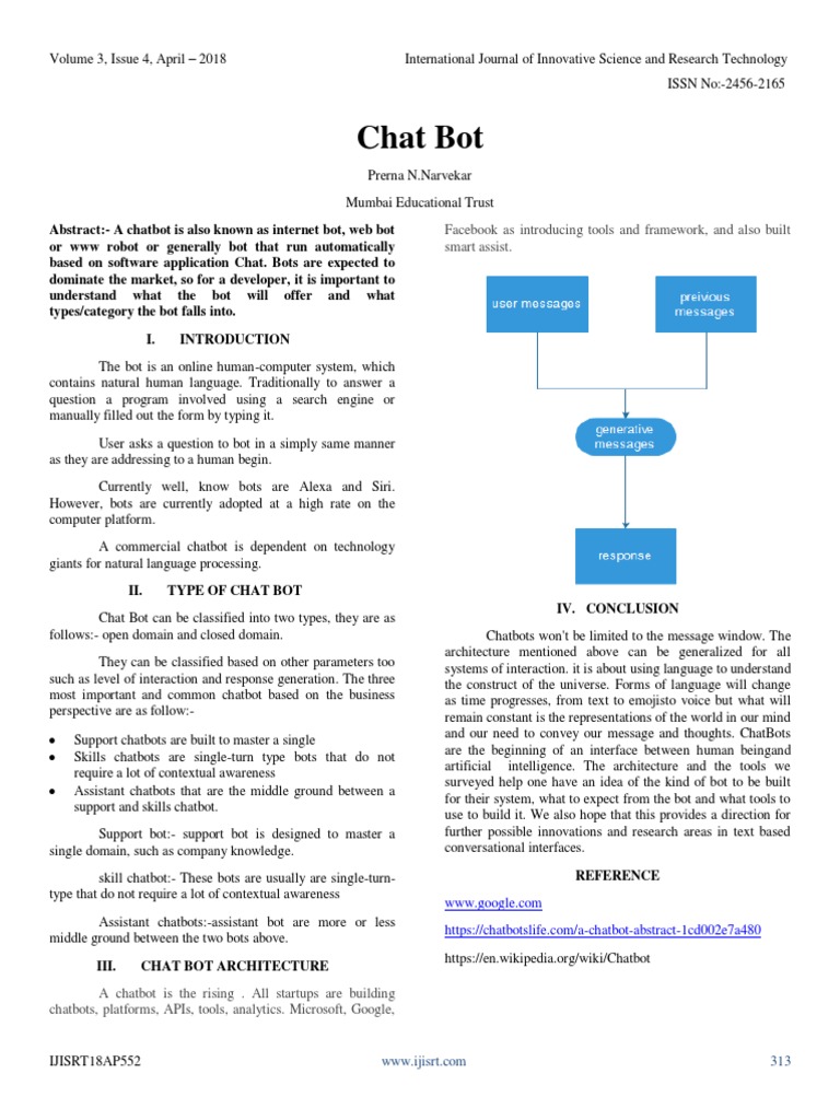 Chat Bot | PDF | Internet Bot | Computing