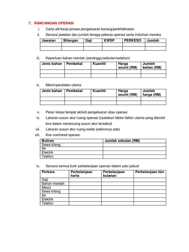 W11 Rancangan Operasi | PDF