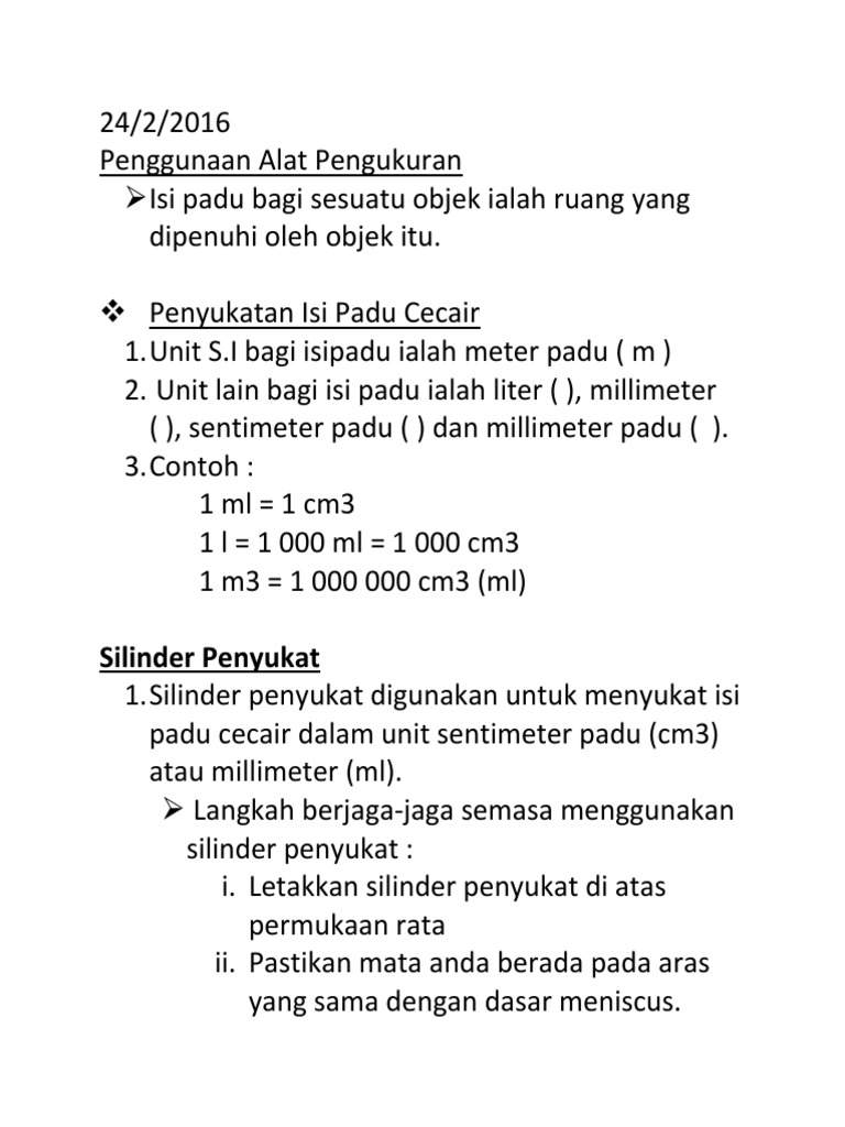 Isipadu Cecair Pipet Dan Buret | PDF