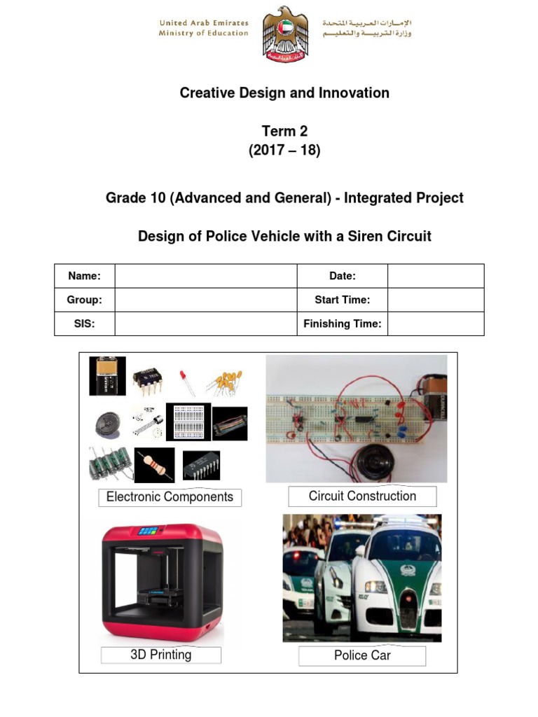 CDI T2 10 (Adv Gen) Integrated Project Police Vehicle Student Version.... | Download Free PDF ...