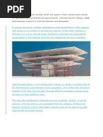 Inclined Columns Design - Loads and Bending Moment in Inclined Column ...