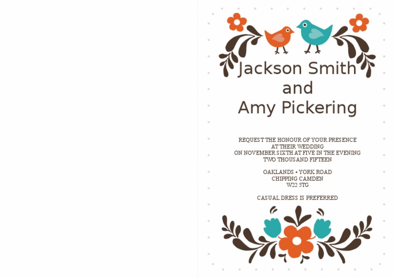 Jackson Smith and Amy Pickering | PDF | Ceremonies | Wedding