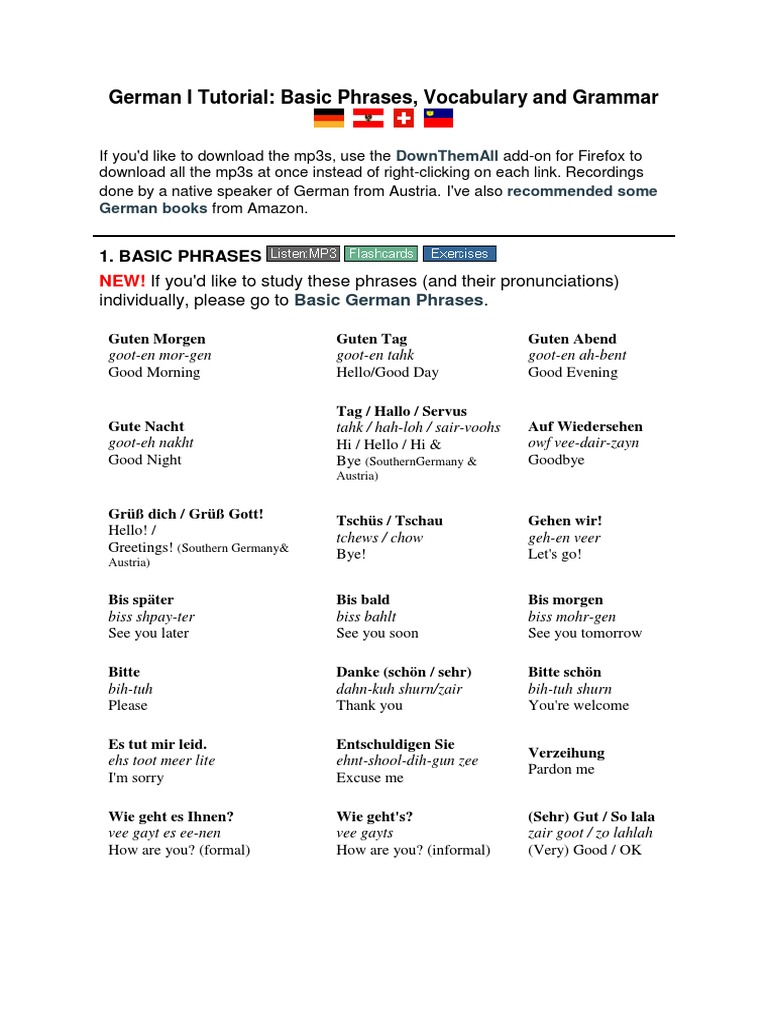 German I Tutorial | PDF | Grammatical Gender | Semiotics