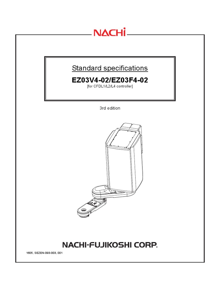 EZ03-02 Standard Specifications | PDF | Rotation Around A Fixed Axis | Electrical Connector