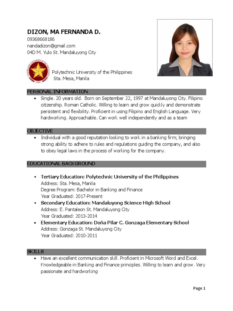 Resume | PDF | Manila | Philippines