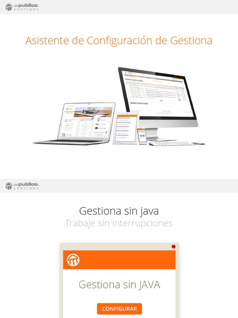 Asistente Configuración Gestiona Sin Java | PDF | Servidor proxy | Java (lenguaje de programación)
