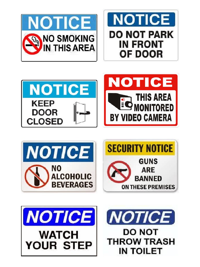 Notice, Warning, Caution | PDF