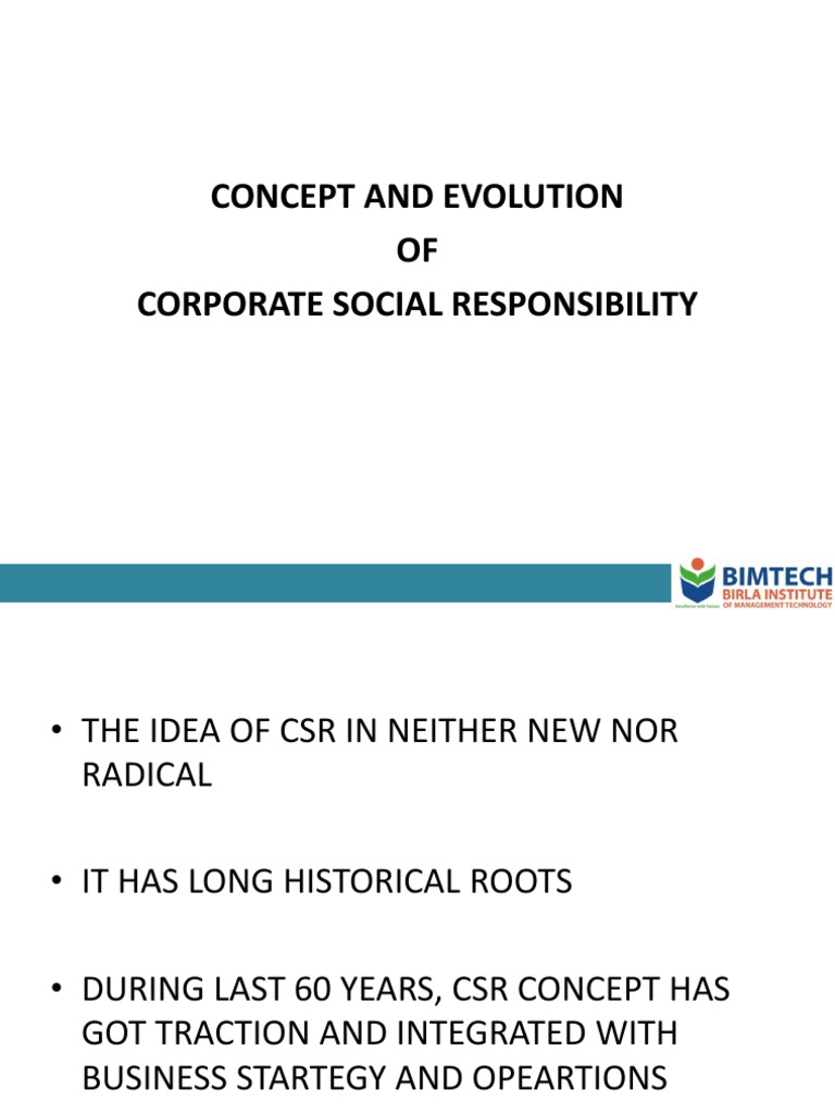 Concept and Evolution of CSR FINAL | PDF | Vedas | Corporate Social ...