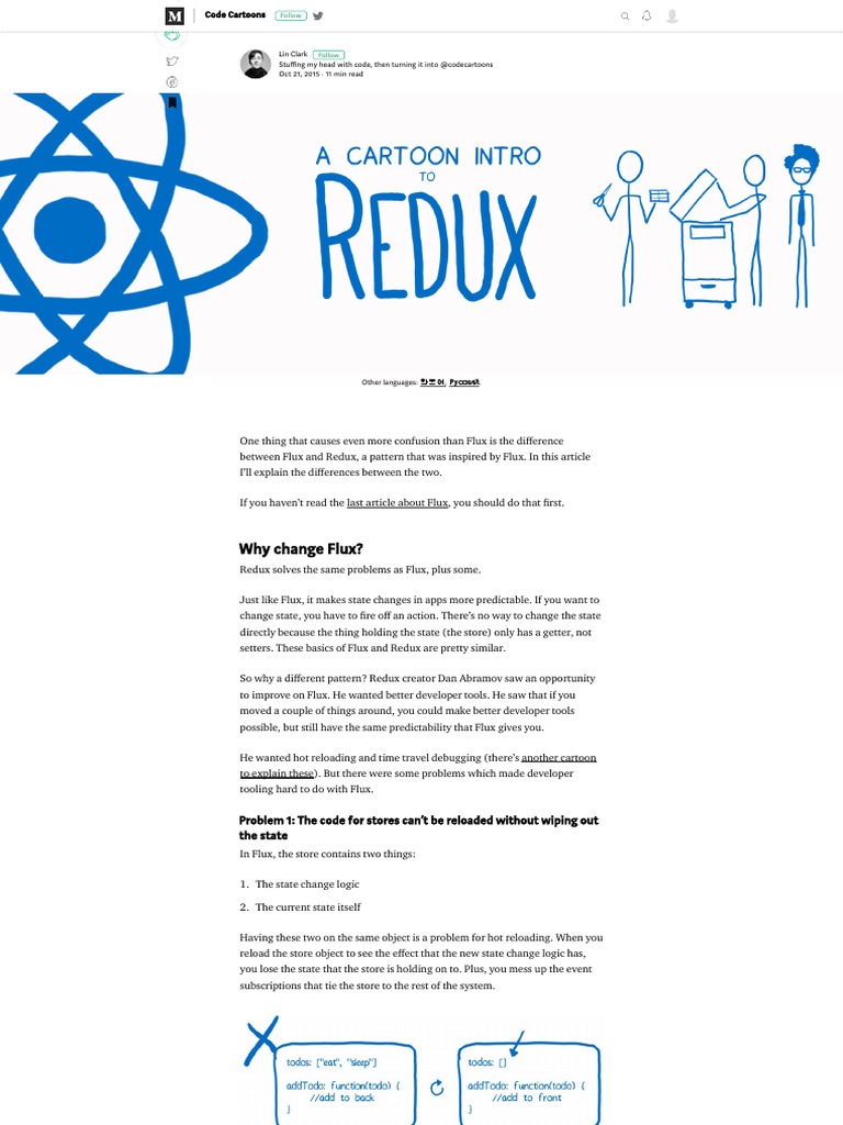 A Cartoon Intro To Redux - Code Cartoons | PDF | Information Technology ...