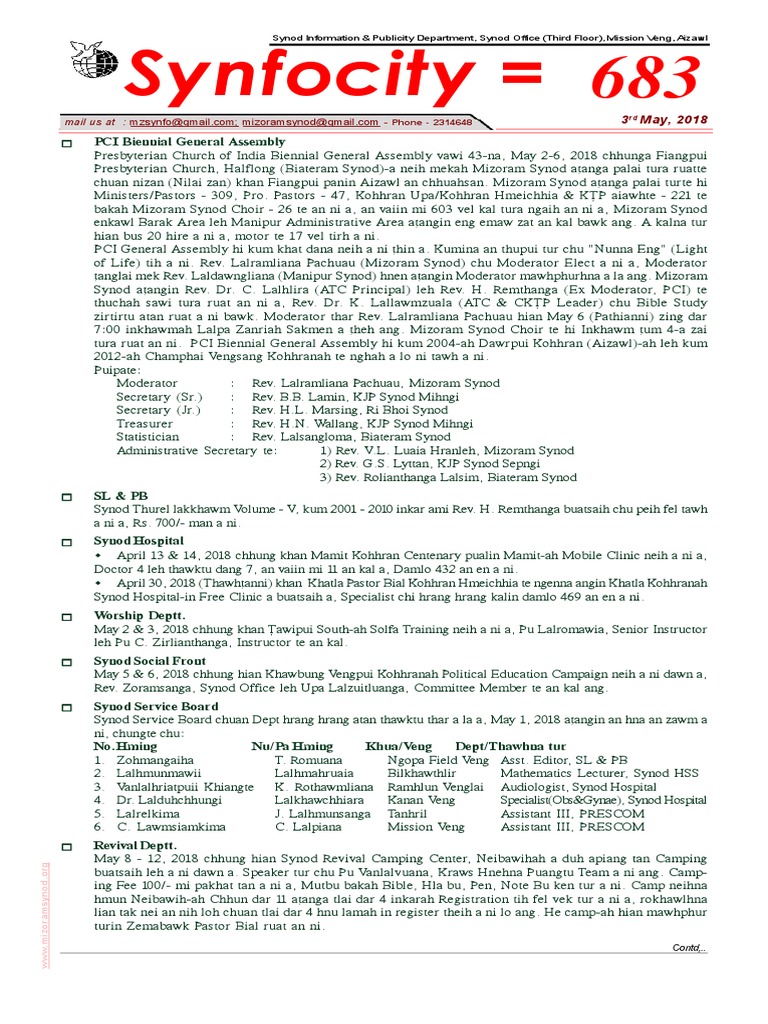 Synfocity : PCI Biennial General Assembly | PDF | Non Governmental Organization | Academic Degree