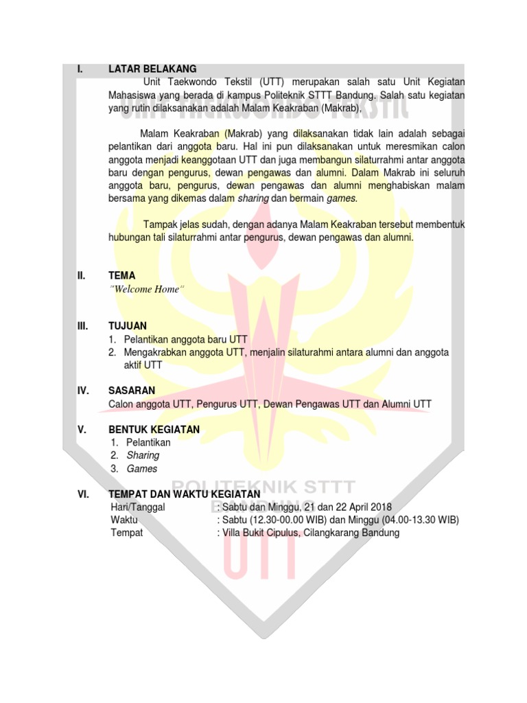 Proposal Makrab 2018 | PDF