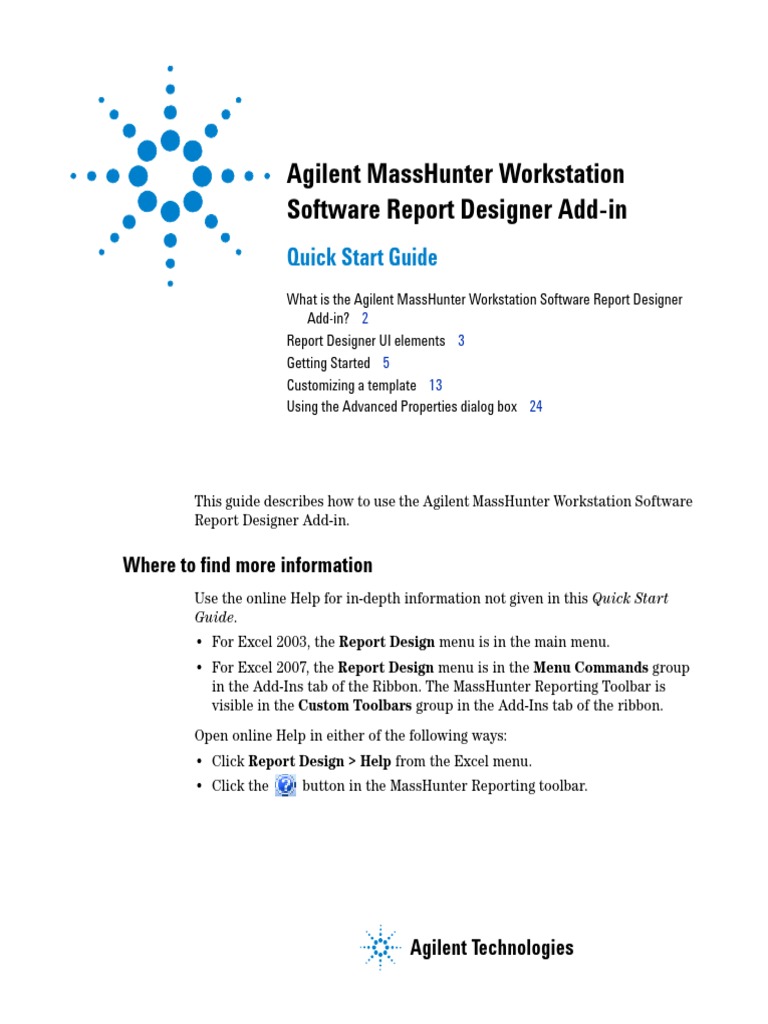 Crear Reportes en Masshunter | PDF | Microsoft Excel | Dialog Box