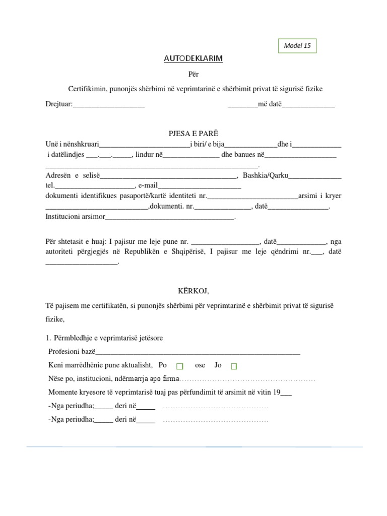 Auto Deklar Im | PDF